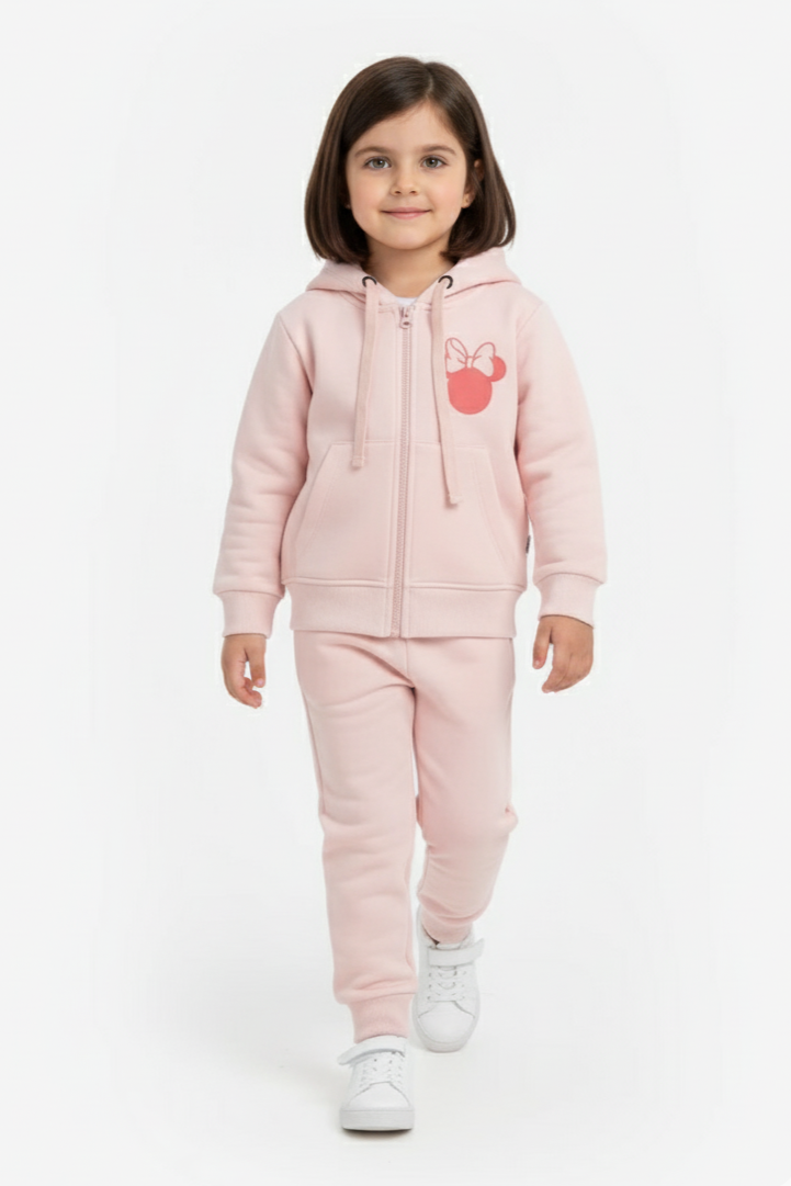 Baby Pink Minnie Mouse Tracksuit for Girls